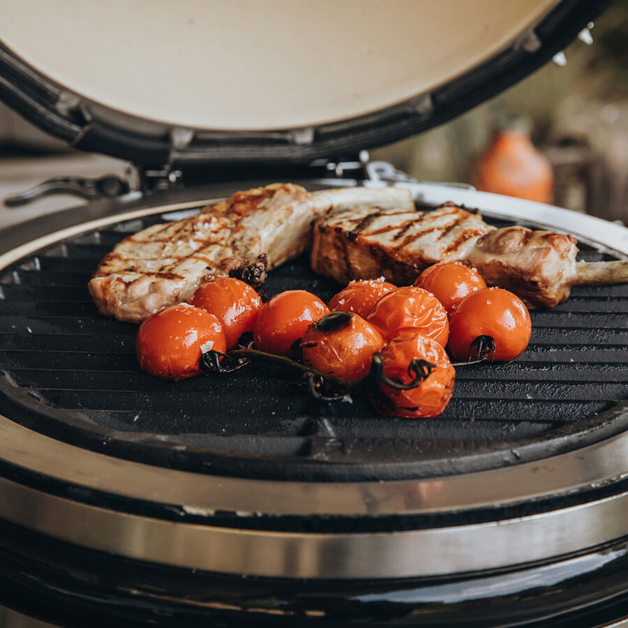 Mini-Keramik-Grill: Kompaktes Multitalent zum Grillen, Backen, Räuchern ...