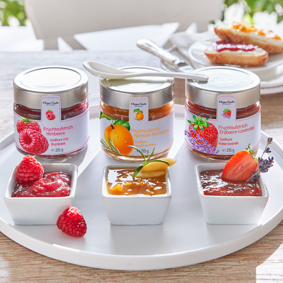 Fruchtaufstrich Himbeere: 75 % Fruchtanteil und natürliche Süße - Hagen ...