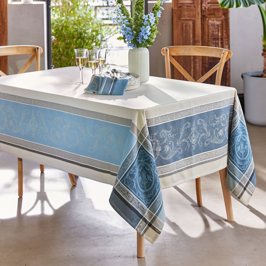 Elegante Jacquard-Tischdecke aus französischer Traditionsweberei ...