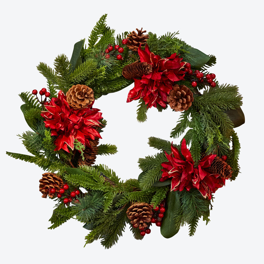 Moderner Weihnachtskranz klassisch gebunden - Julia Grote Shop