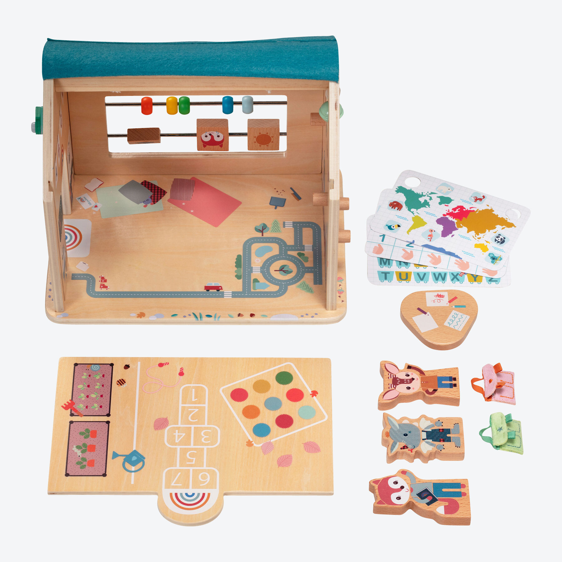 Aufklappbares Spielhaus - Meine erste Schule - Julia Grote Shop
