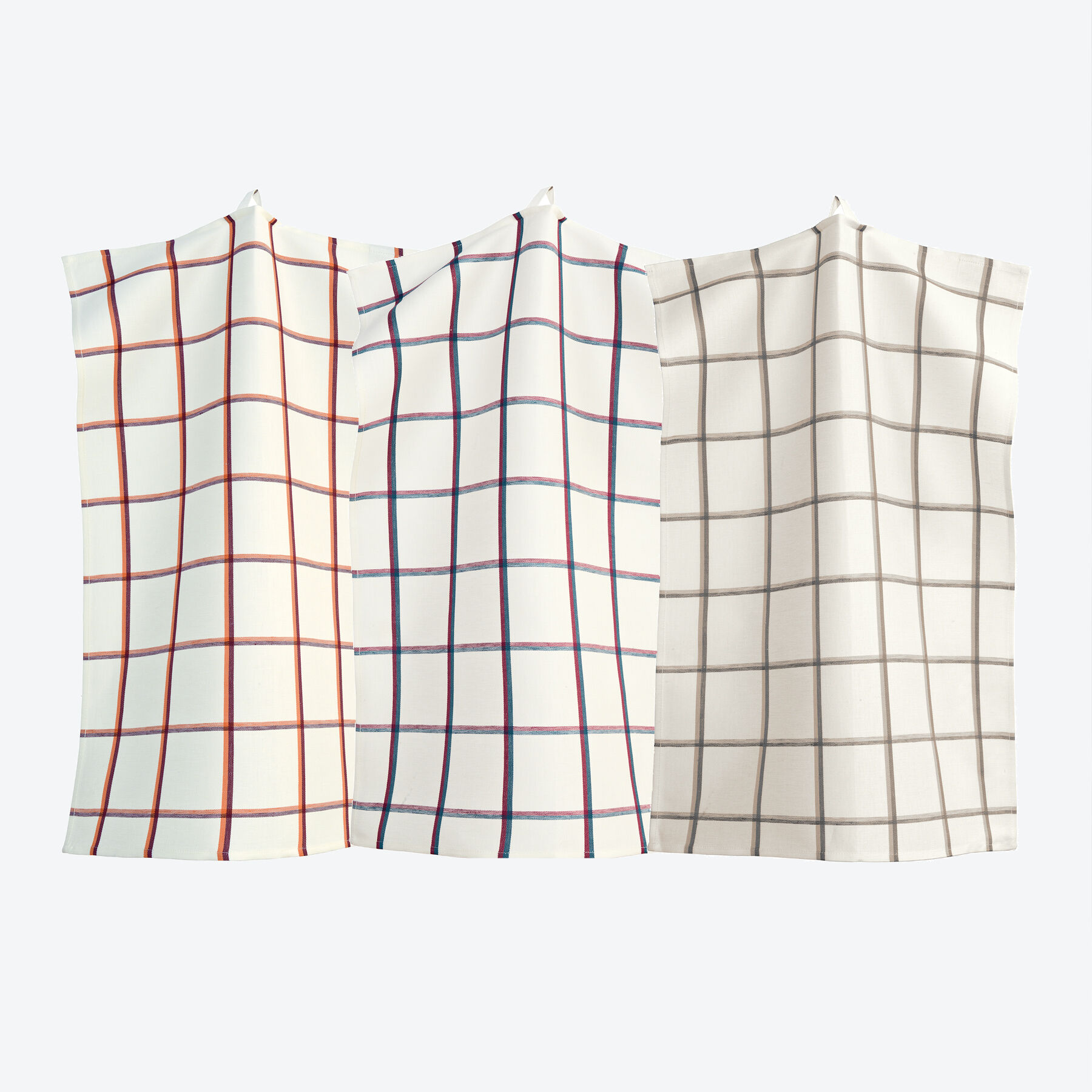 Bessere Geschirrtücher: Fusselfreies Halbleinen im klassischen Karo-Dessin - Hagen Grote Shop