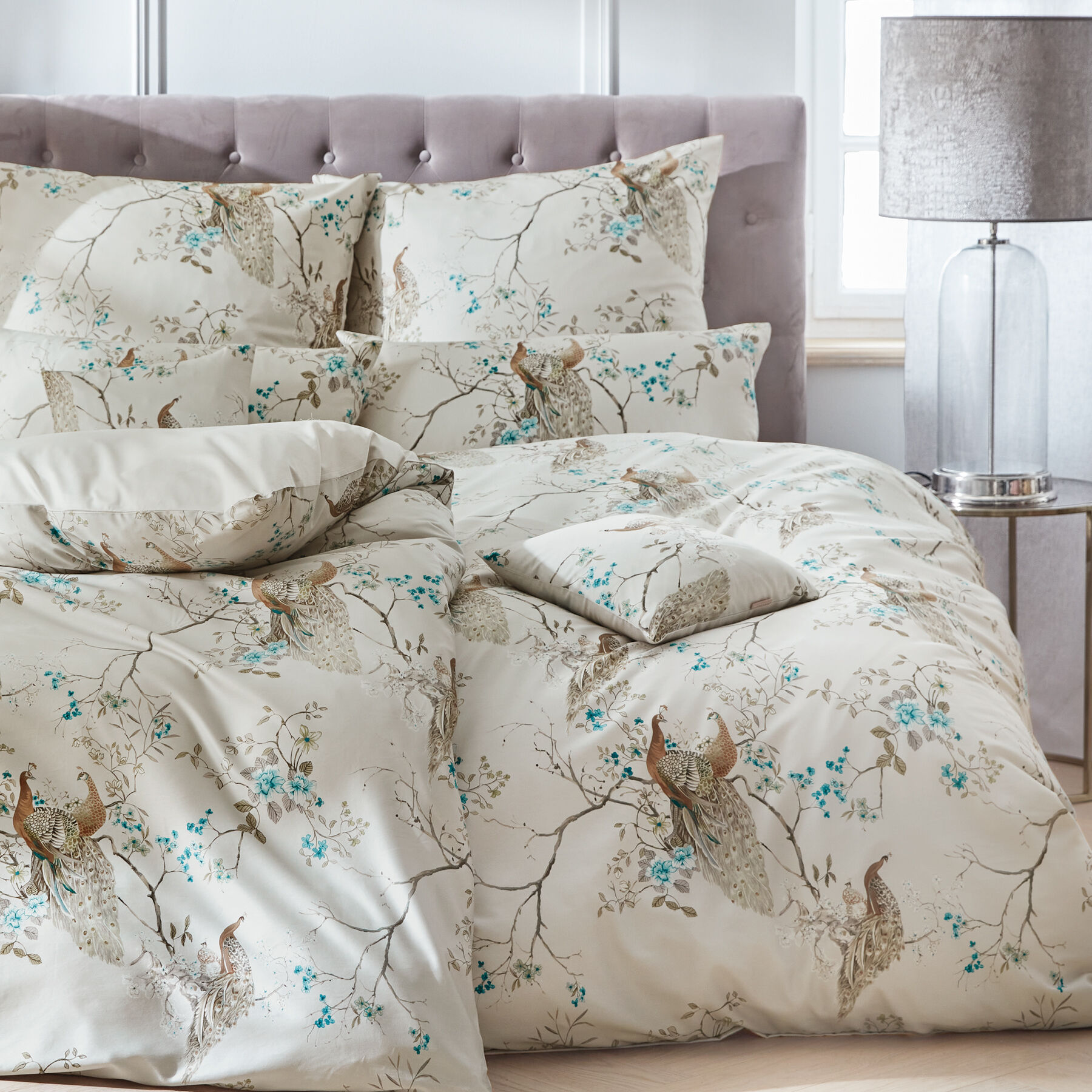 Exklusive Manufaktur-Bettwäsche Pfau im Japandi-Stil - Julia Grote Shop