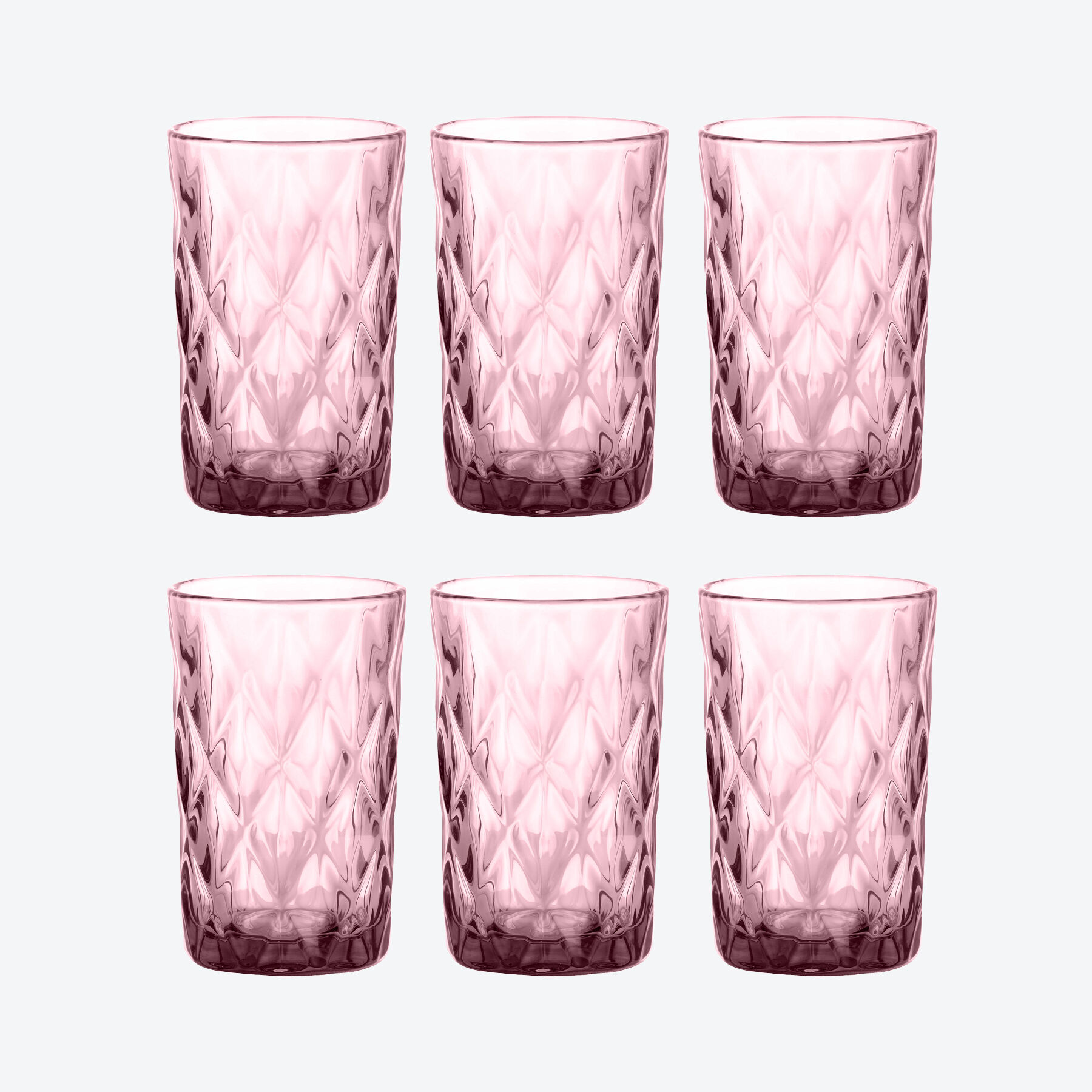 Farbig funkelnde Wassergläser in Diamant-Optik - Hagen Grote Shop
