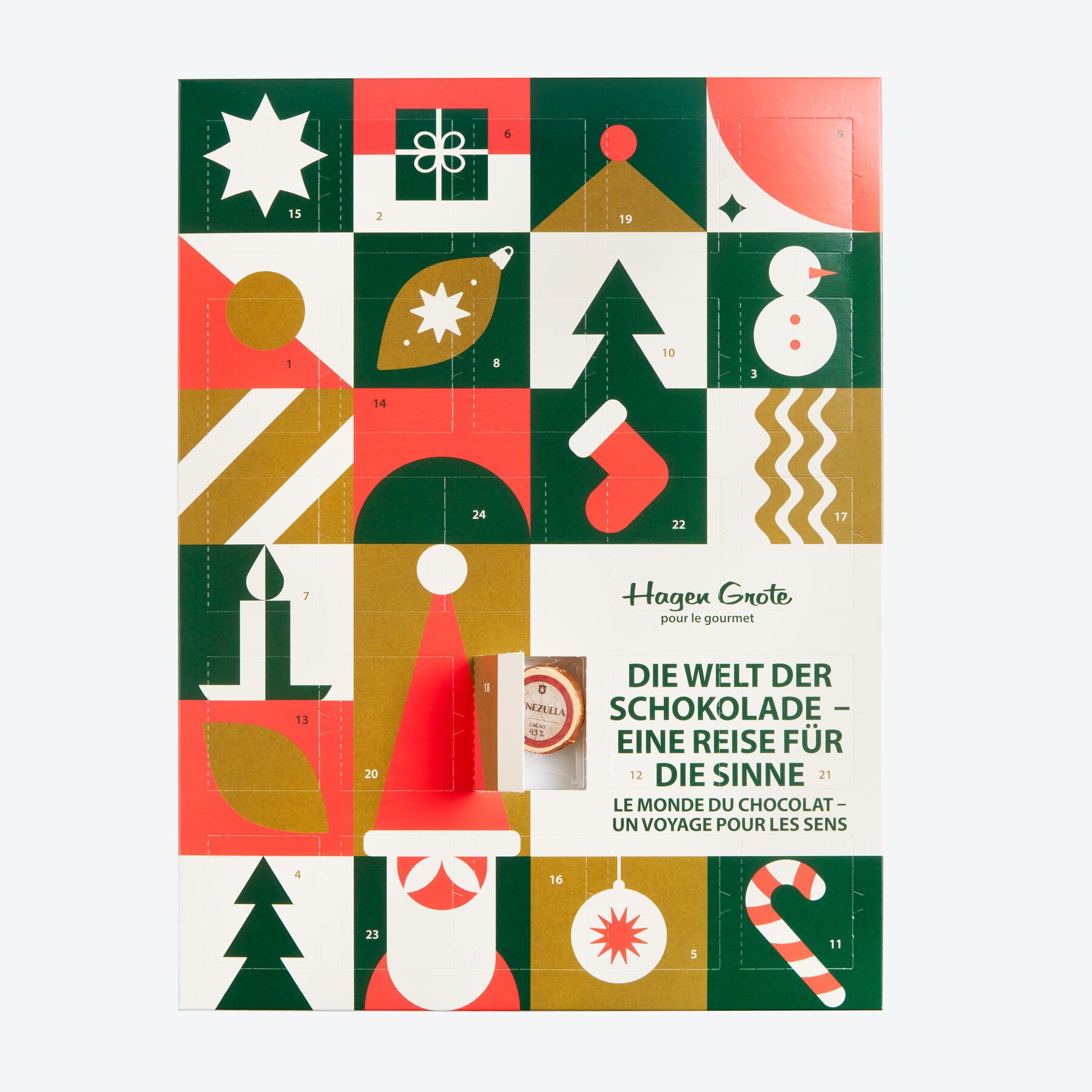 Hagen Grote Schokoladen-Adventskalender Welt der Schokolade - 200 g ...